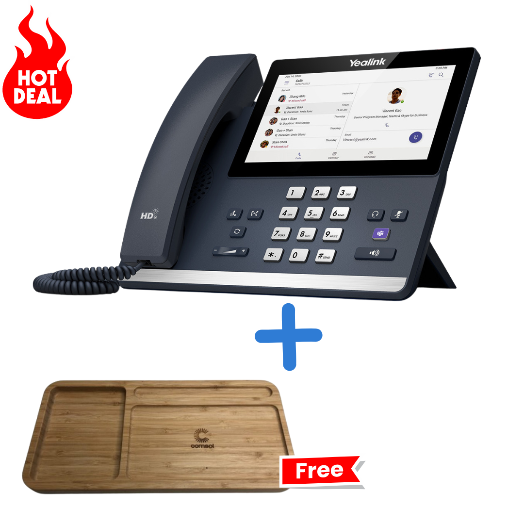 Yealink MP56 Phone + FREE Premium Wireless Charging Desk Organiser Bun ...